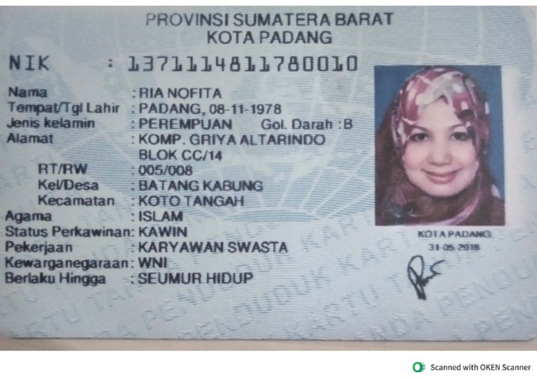 ktp ria nofita | PDF