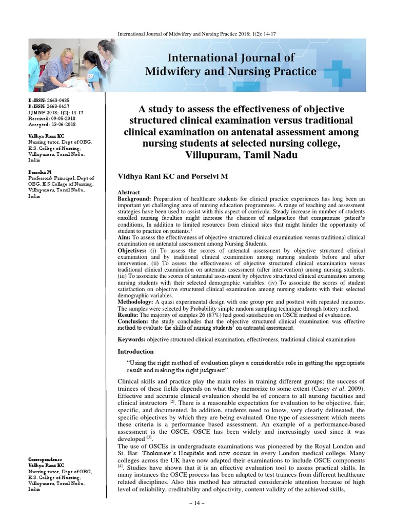 Vidhya Rani KC and Porselvi M: E-ISSN: 2663-0435 P-ISSN: 2663-0427 | PDF