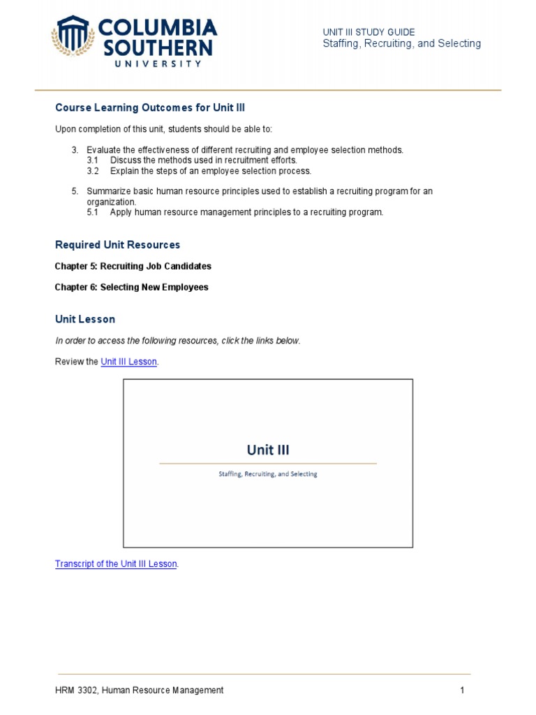 LDR 4303 Unit III Study Guide | PDF