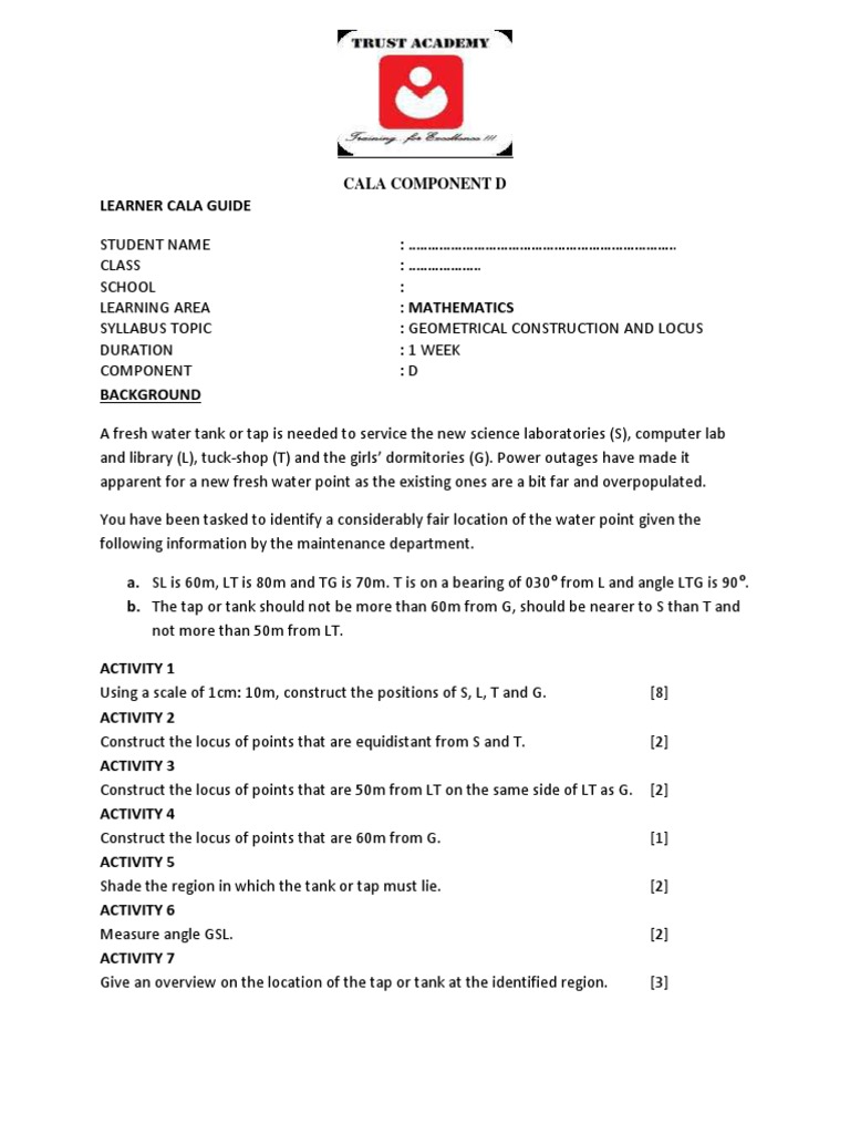 O Level Maths Cala 4 - Trust Academy | PDF | Teaching Methods & Materials | Technology & Engineering