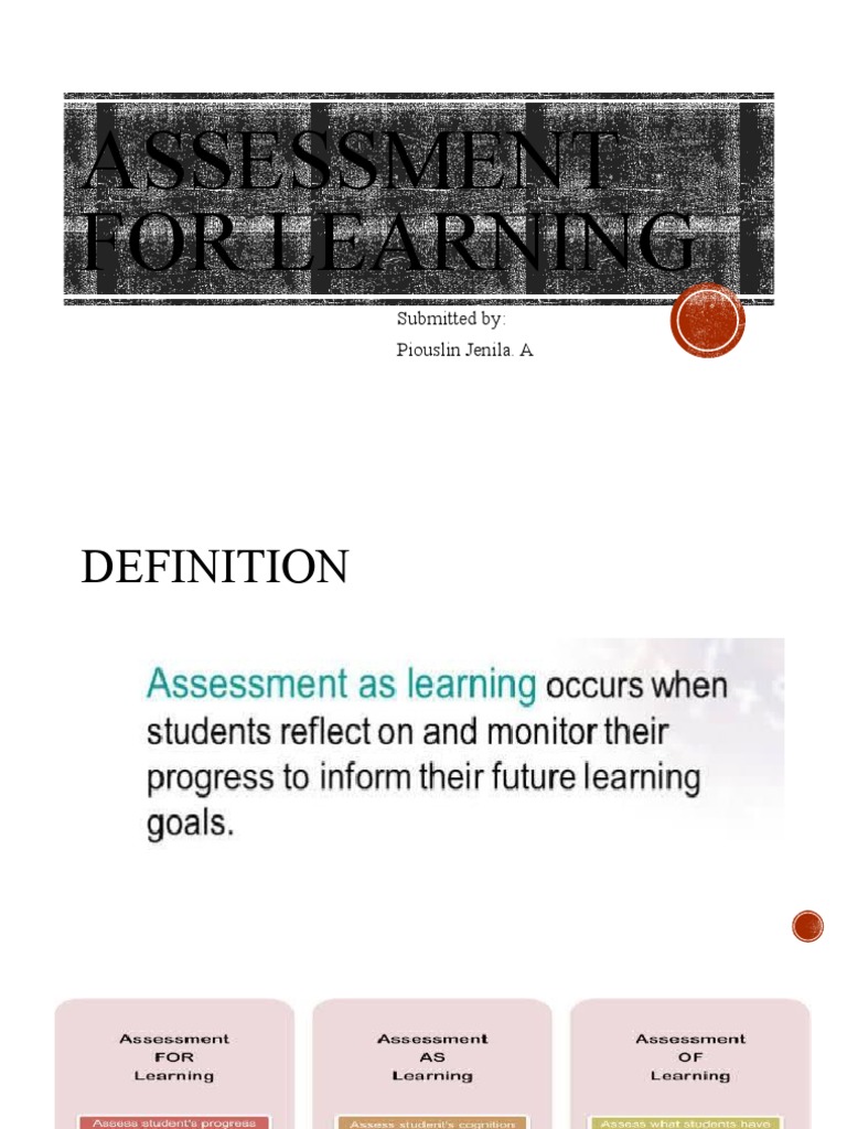 Assessment For Learning Seminar | PDF