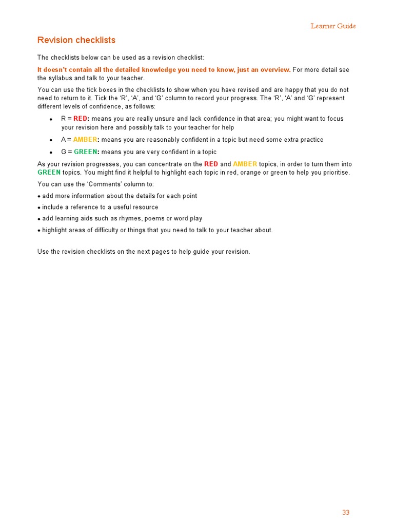 Independent Learning Checklist Ans | PDF | Career & Growth