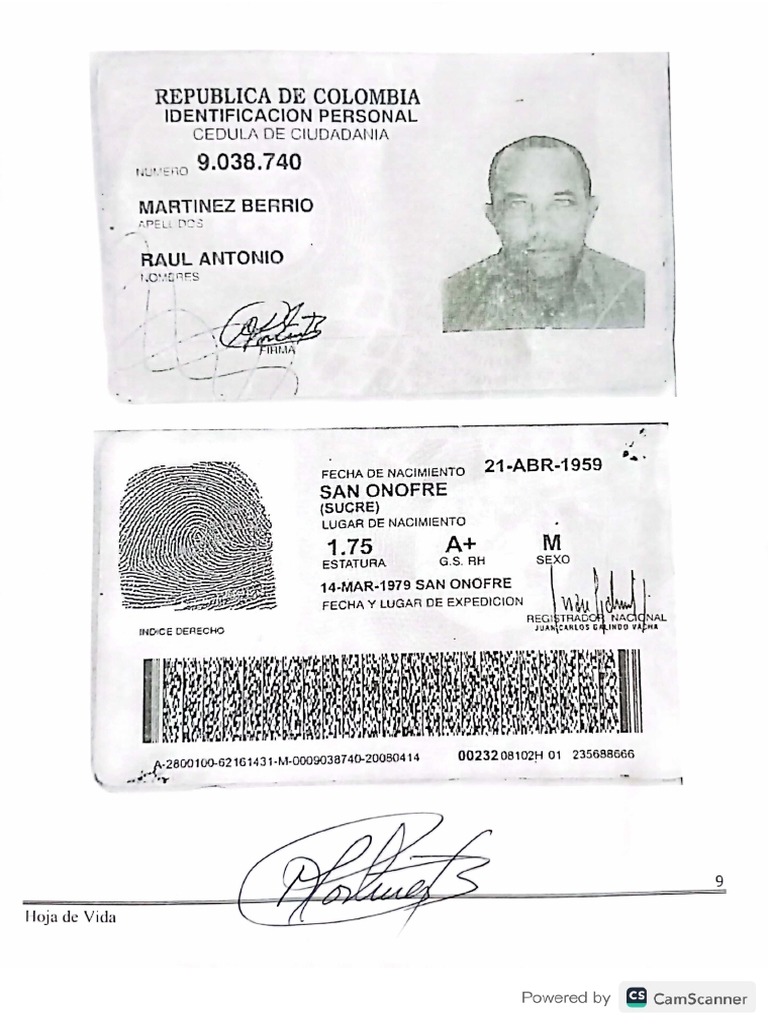 Documento de Identidad | PDF
