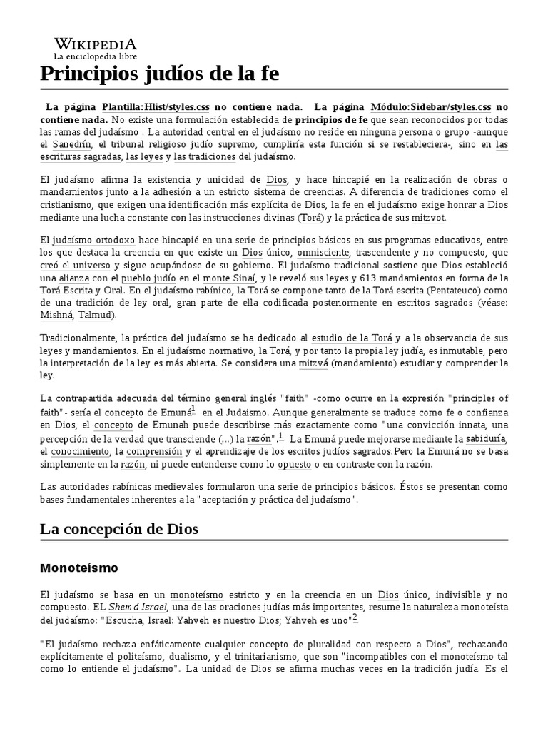 Principios - Judíos - de - La - Fe y Mesianismo | PDF