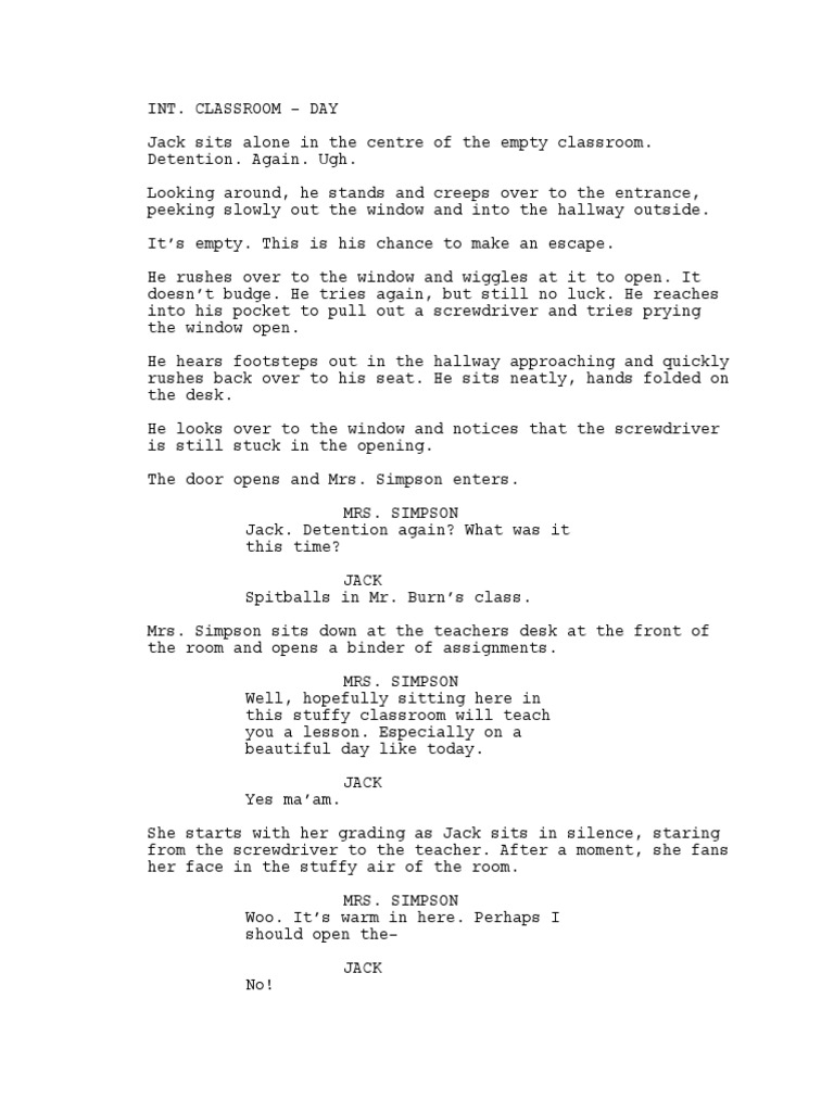 2-3C Detention Script | PDF