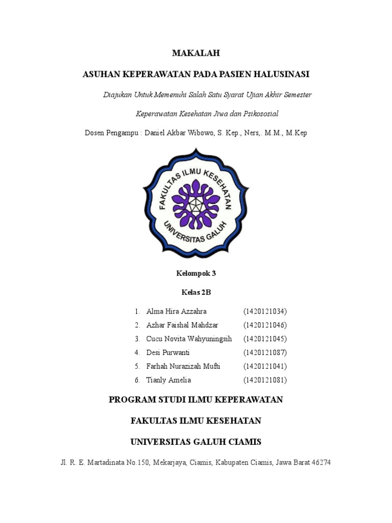 Askep Teoritis Kep - Jiwa Halu | PDF