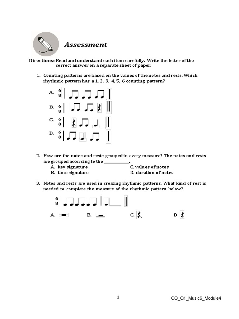 Rhythmic Pattern | PDF