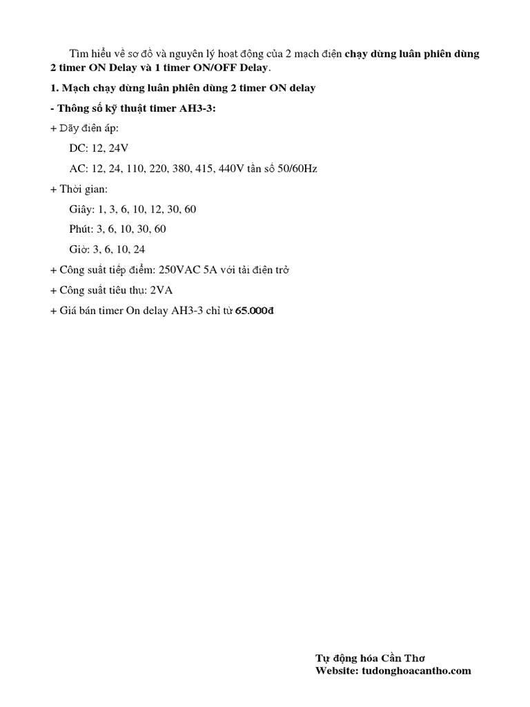 M CH CH y D NG Luân Phiên 2 Timer | PDF