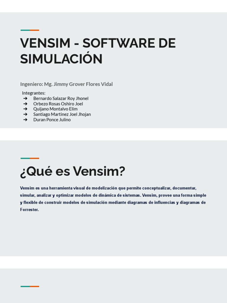 Grupo 8 - Vensim - Software de Simulación | PDF | Informática