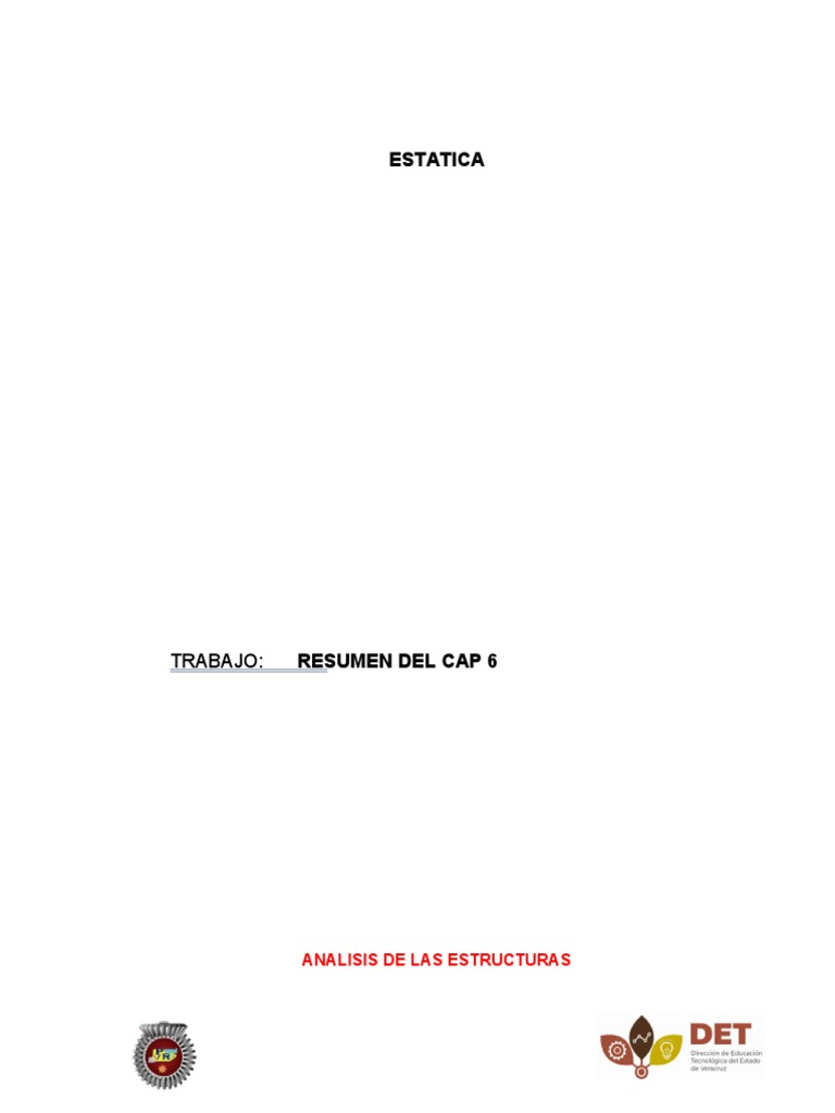 ESTATICA Resumen Cap 3 | PDF