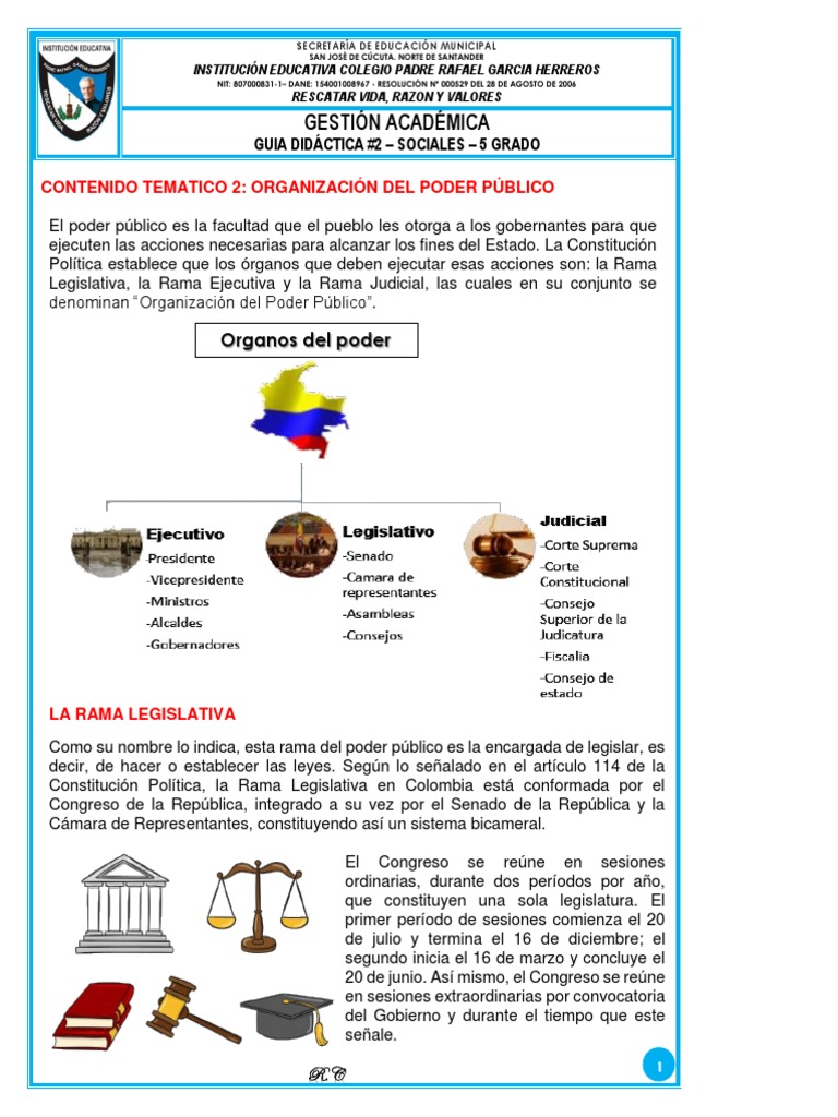 1 Poder Del Estado Colombiano. | PDF