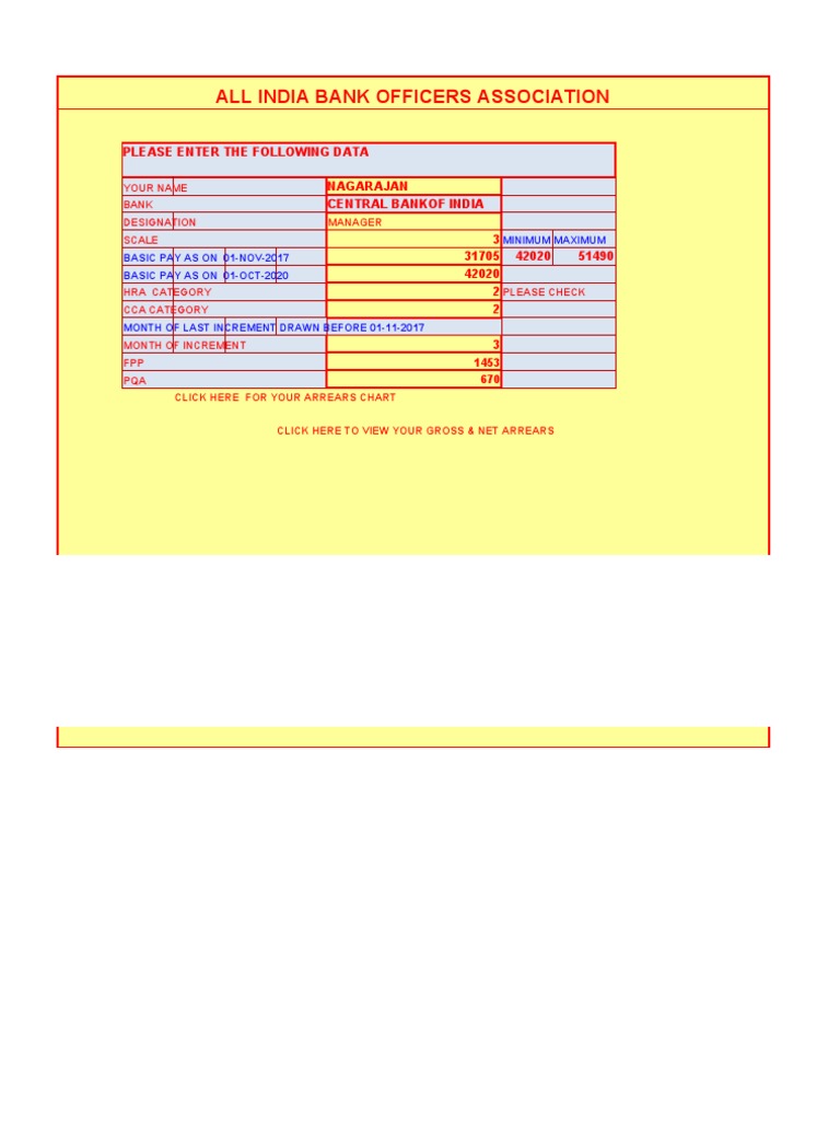 Salary Arrears Calculation Guide | PDF