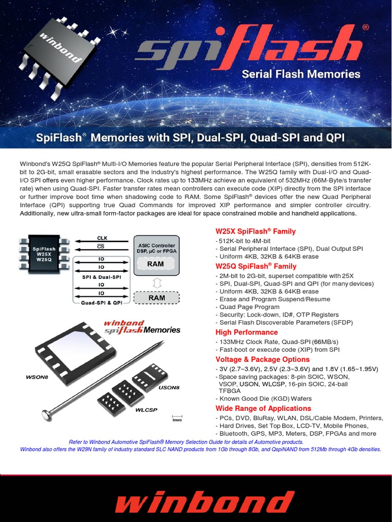 Winbond Serial Flash Product Brief | PDF