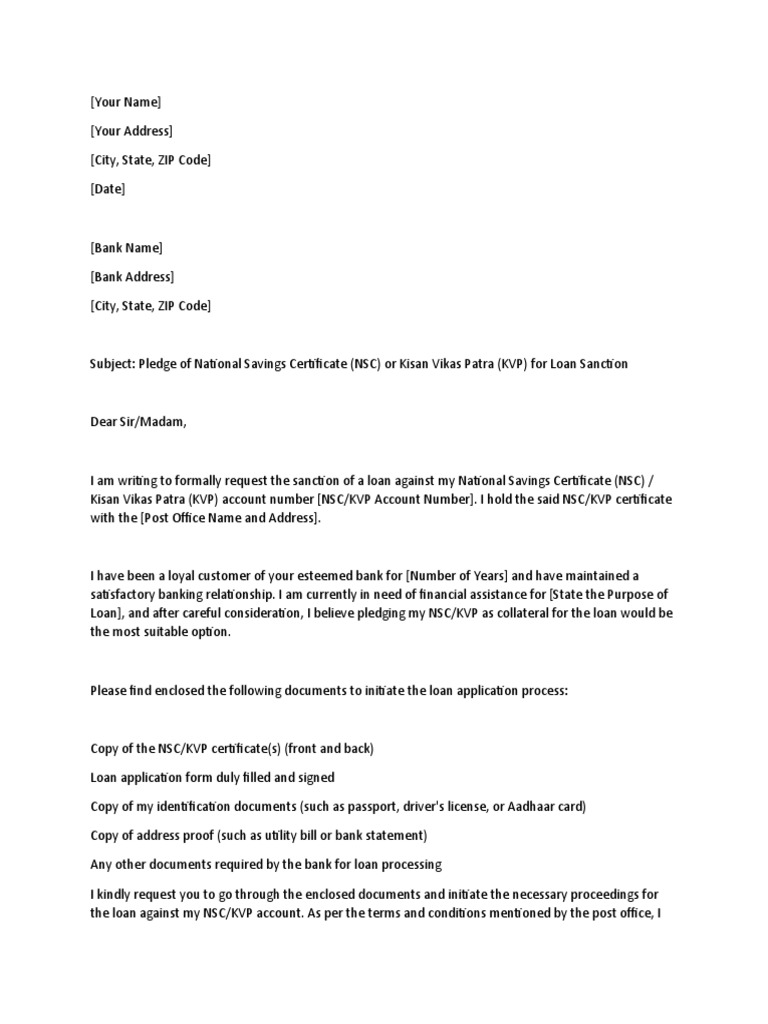 Assignment of NSC KVP | PDF