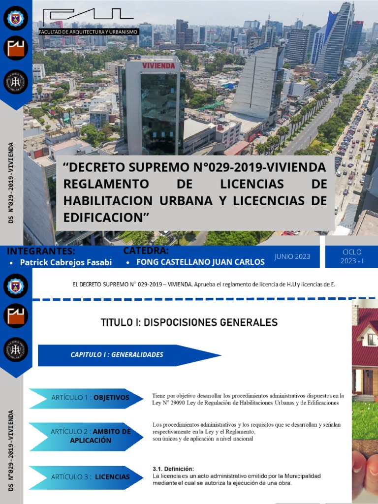 Reglamento de Licencias de Hablitacion Urbana y Licencias de Edificacion | PDF