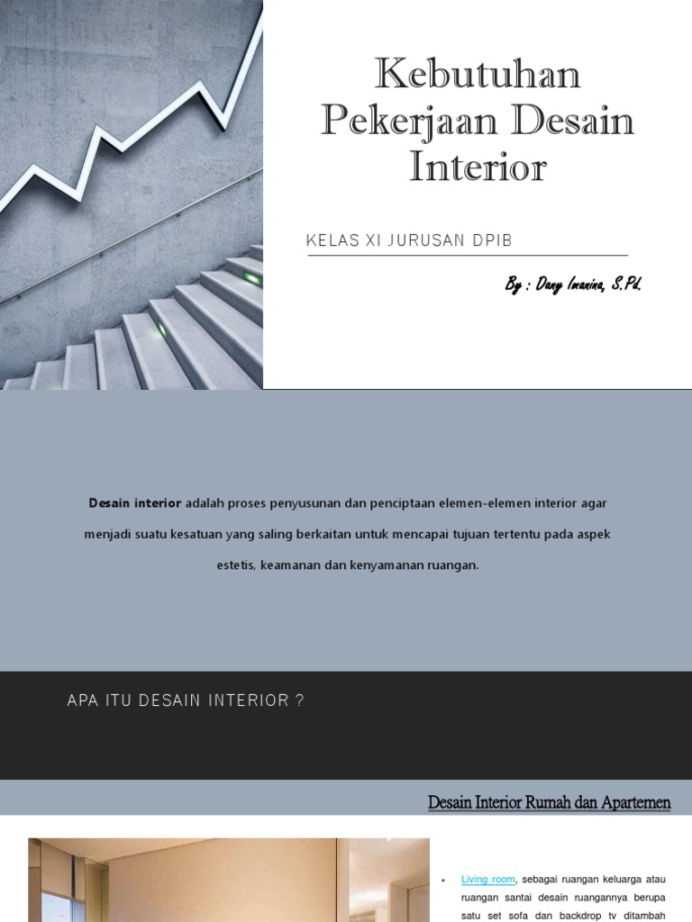 Kebutuhan Pekerjaan Desain Interior | PDF