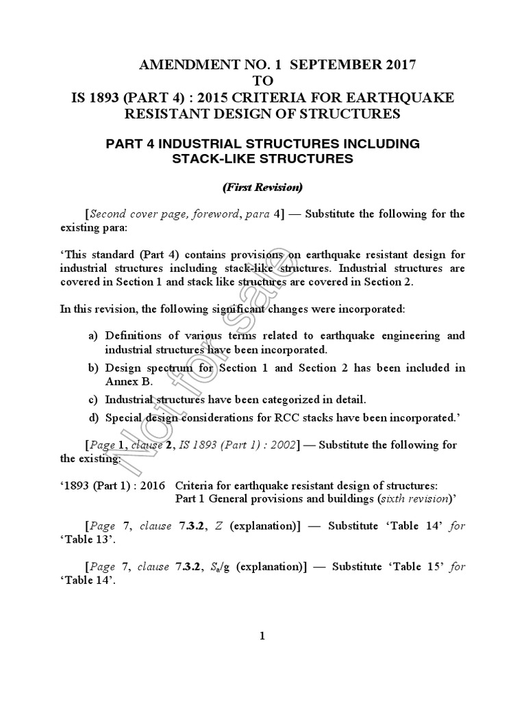 1893 Part 4 Amendment 1 | PDF