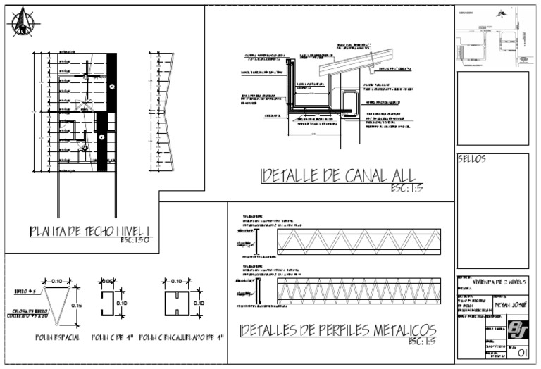 Plano Estructural de Techo (Taller) | PDF