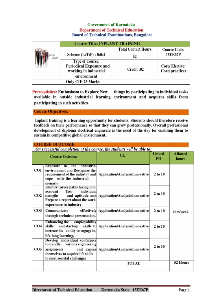 7.inplant Training | PDF