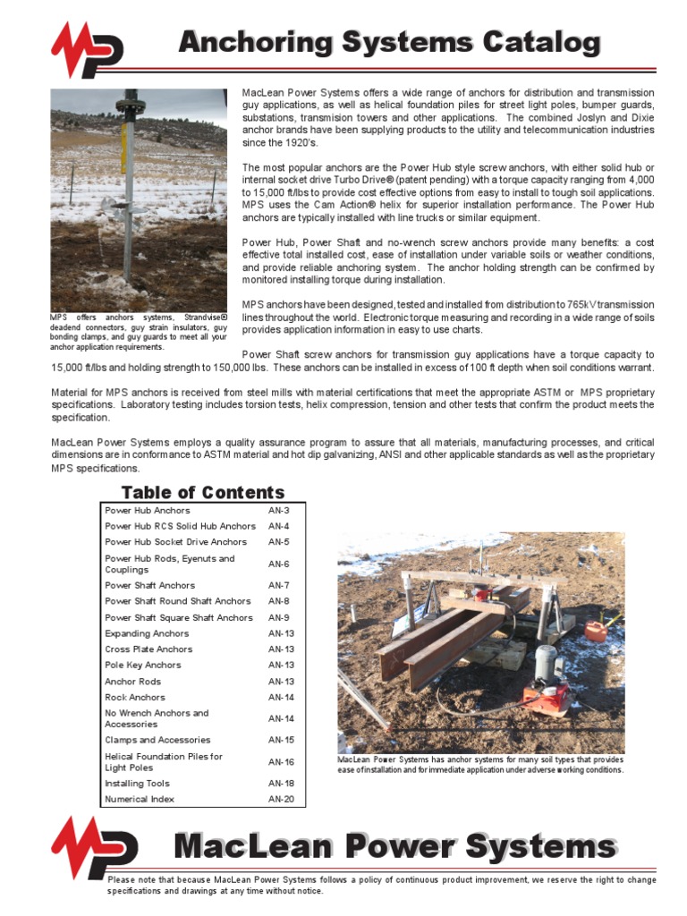 Anchoring Systems | PDF