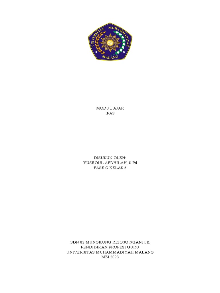 MODUL AJAR Kelas 6 IPAS | PDF