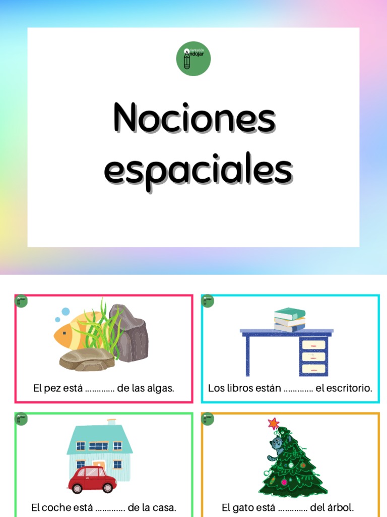 Ejercicios de Nociones Espaciales | PDF
