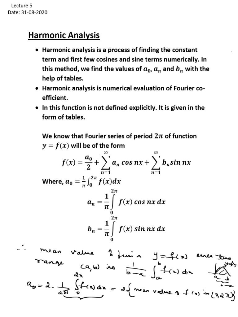 Harmonic Analysis | PDF