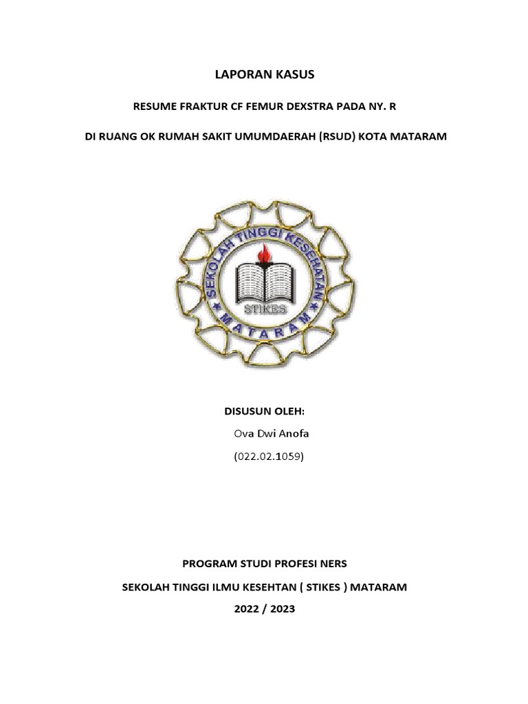 Laporan Ruang Ok Ova Fix CC | PDF