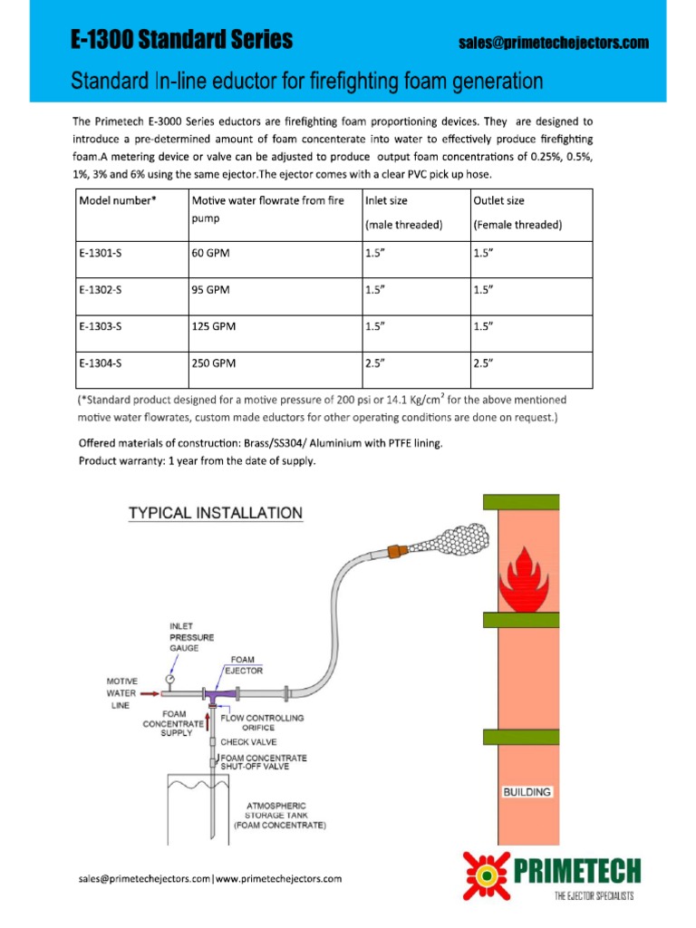 Foam Eductor | PDF