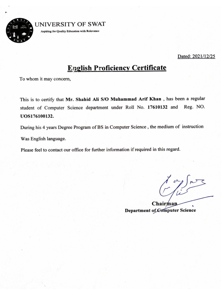 English Professioncy Certificate 1 | PDF