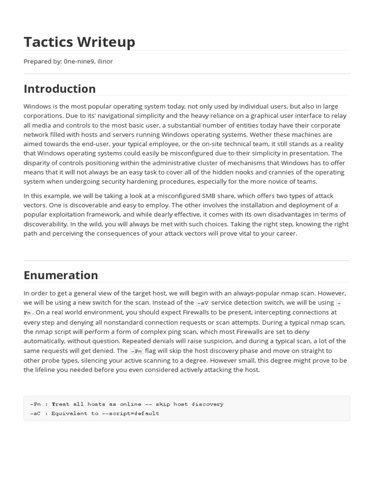 18_Write-up_SMB Impacket | PDF