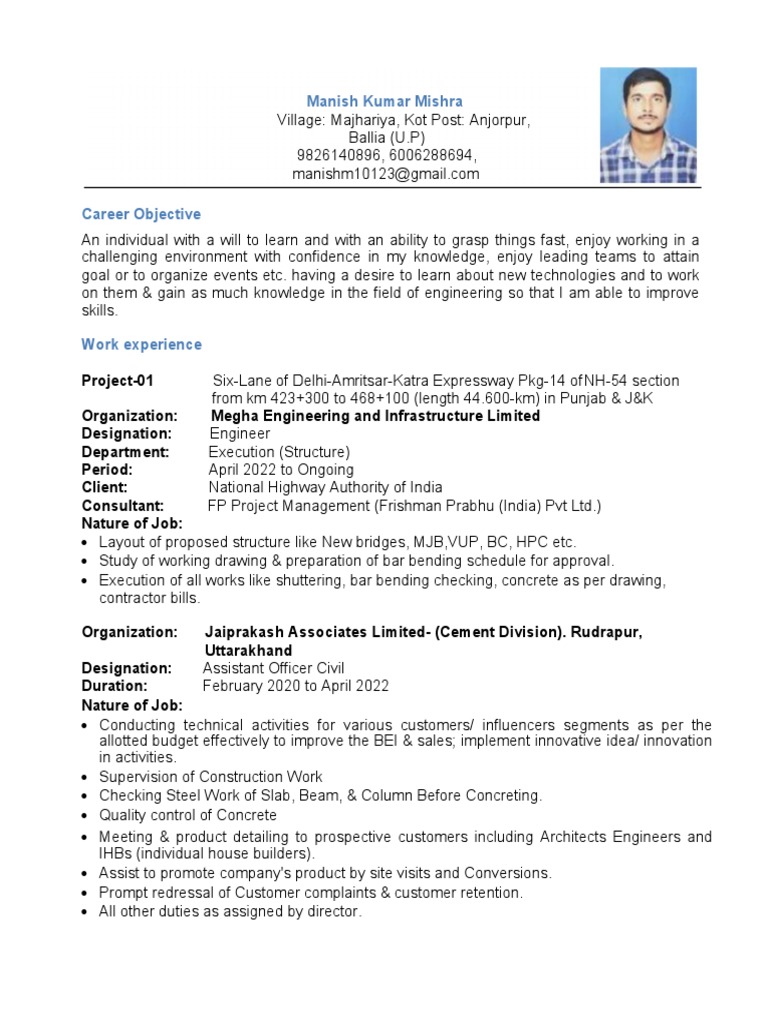 Manish Mishra _ Resume | PDF