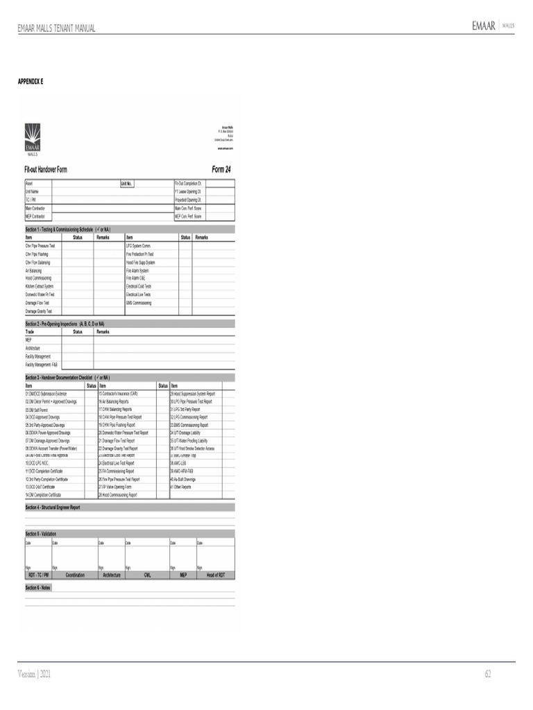 Emaar Malls Tenant Manual - V05 Oct 2021-63 | PDF