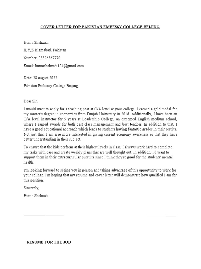 Eng Assignment 2 Cover Letter and CV | PDF