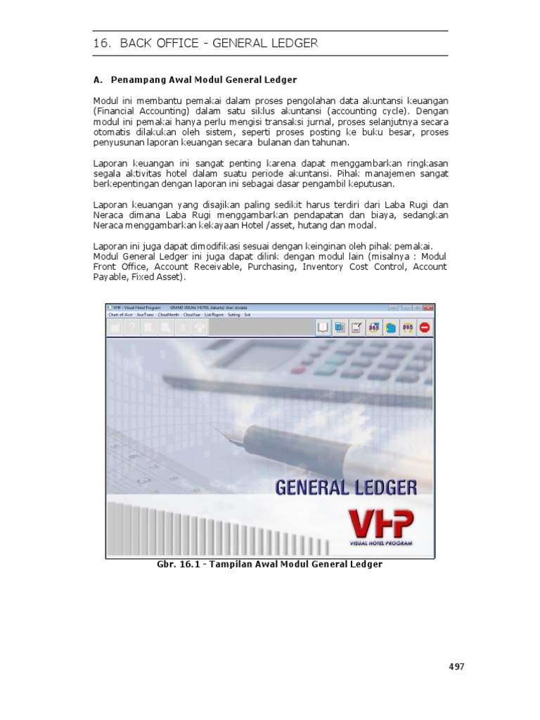Manual VHP System - General - Ledger - 16a | PDF