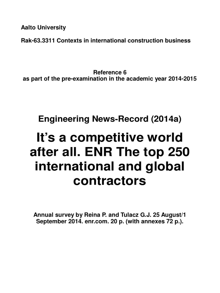 Enr 2014 | PDF