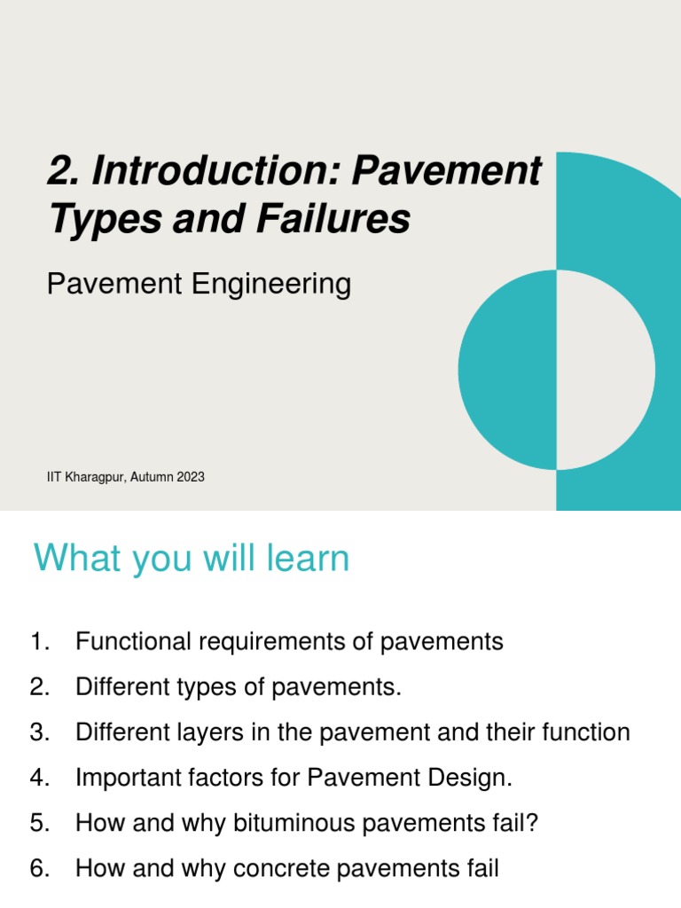 2. Pavement Types and Failures | PDF