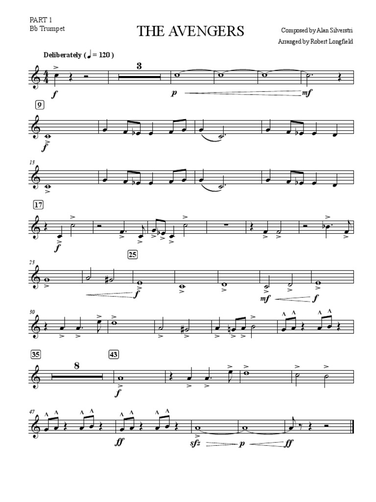 Avengers - Part 1 Trumpet | PDF