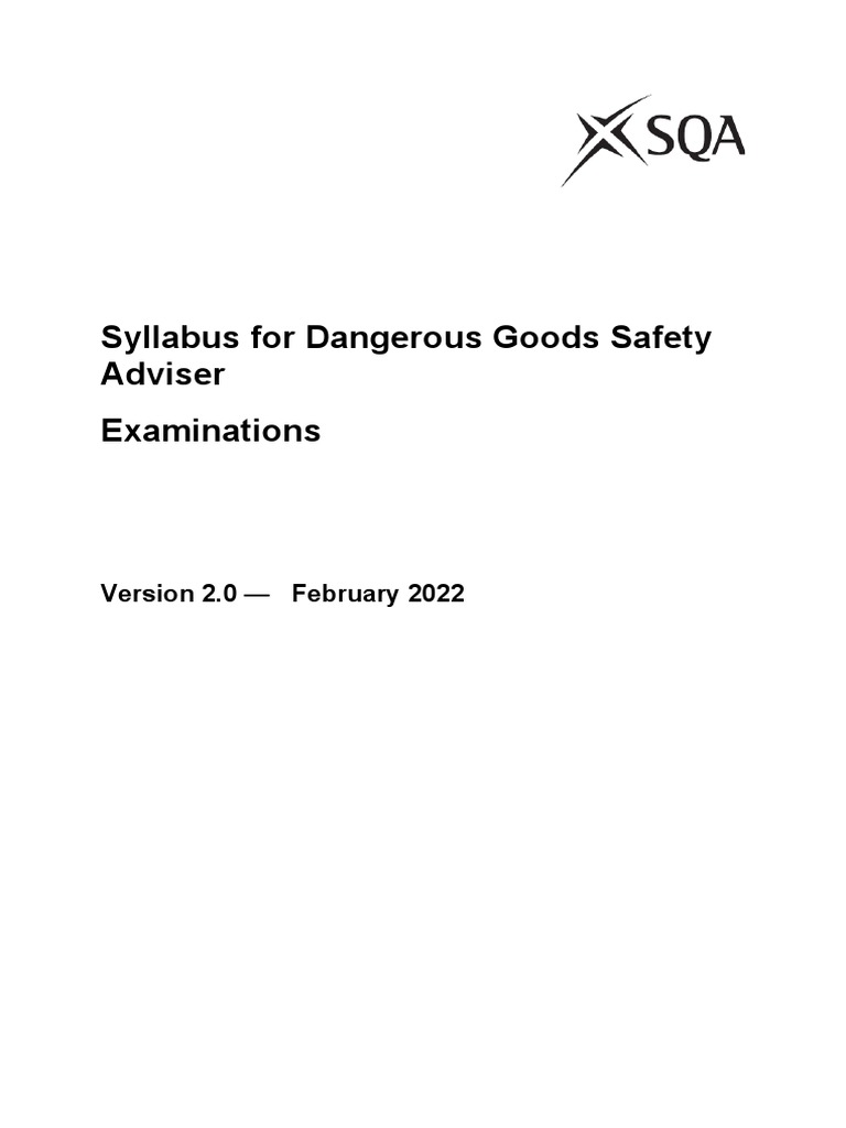 DGSA Exam Guide for Safety Advisers | PDF | Business | Technology & Engineering
