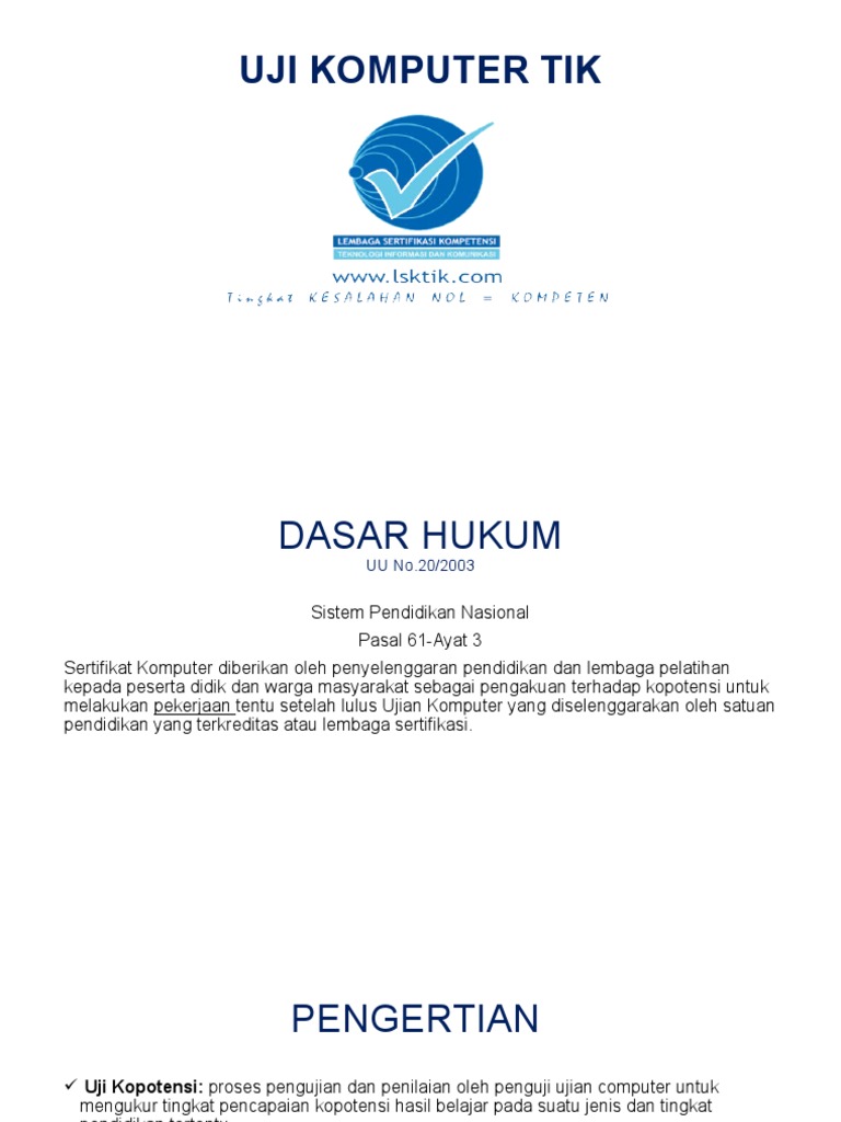 Uji Komputer Tik | PDF