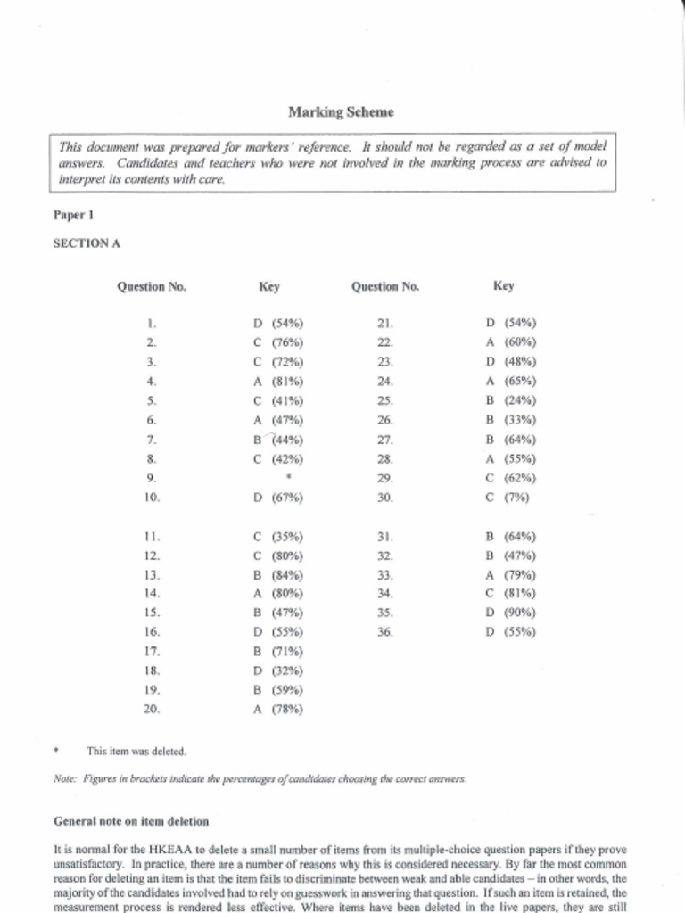 DSE Bio 2013 Paper 1 ANS | PDF