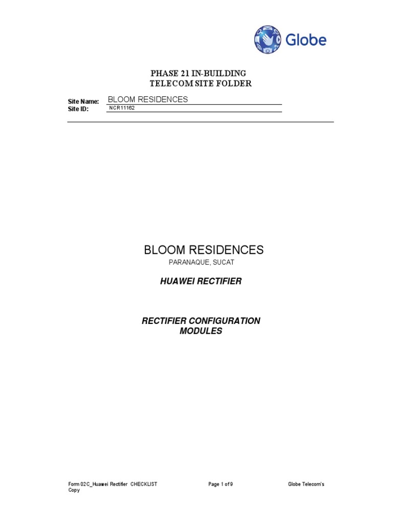 BLOOM RESIDENCES_RS PAT CHECKLIST_3 (1) | PDF