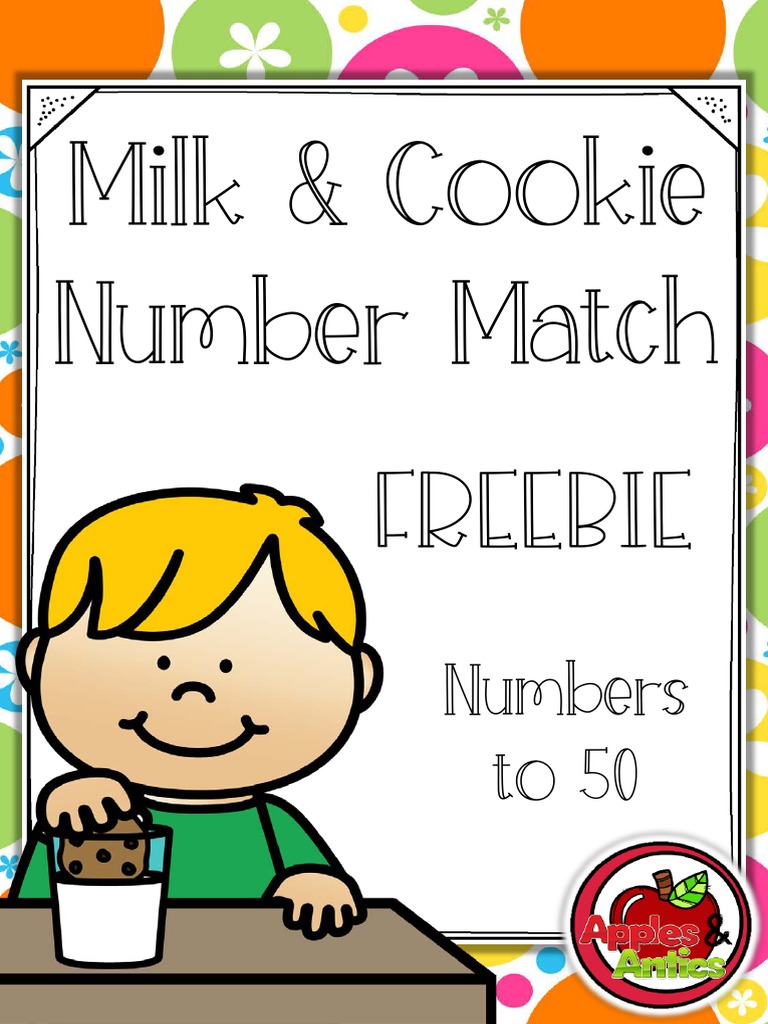 Milk & Cookie Number Match: Freebie | PDF | Career & Growth