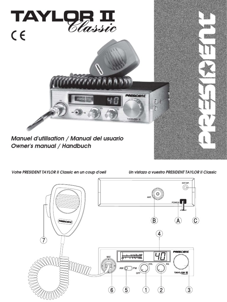 President Taylor II Classic EN | PDF