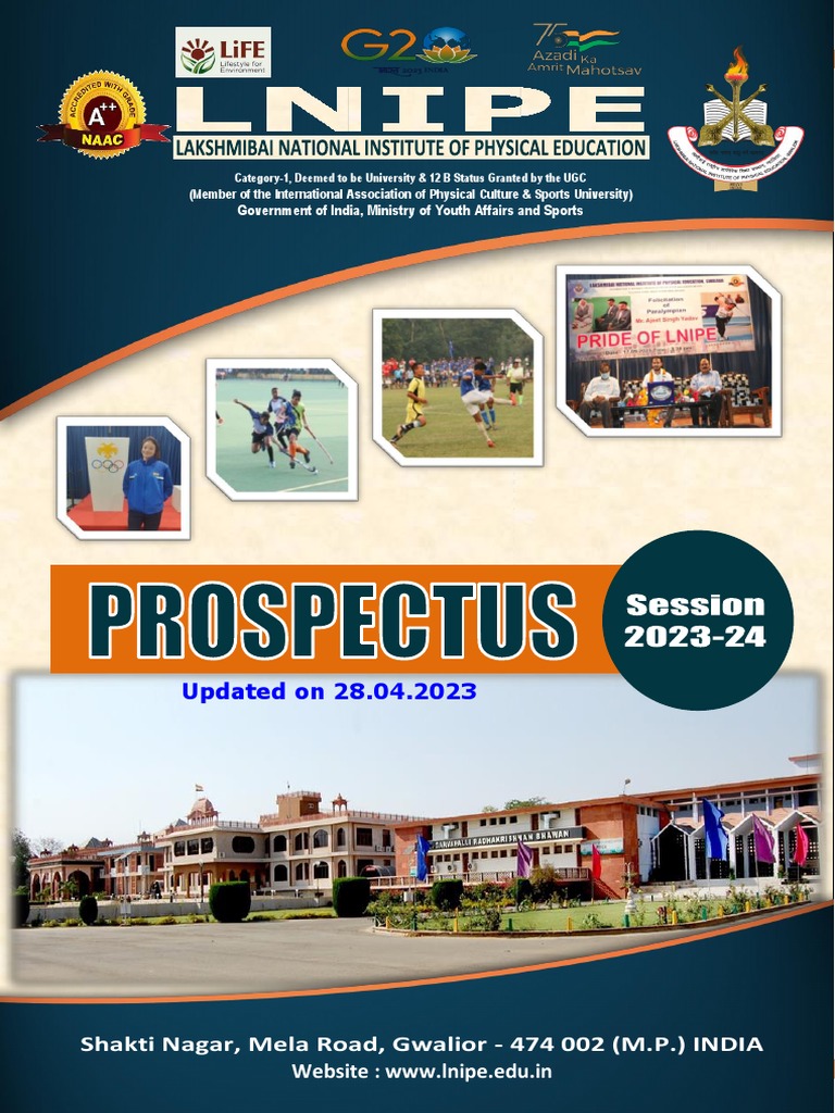 LNIPE Prospectus (2023-24) Updated On 28.04.2023 | PDF