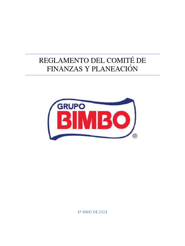 Reglamento Del Comité de Finanzas y Planeacion 2021 | PDF