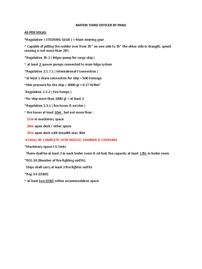 Materi Third Officer by Panji | PDF