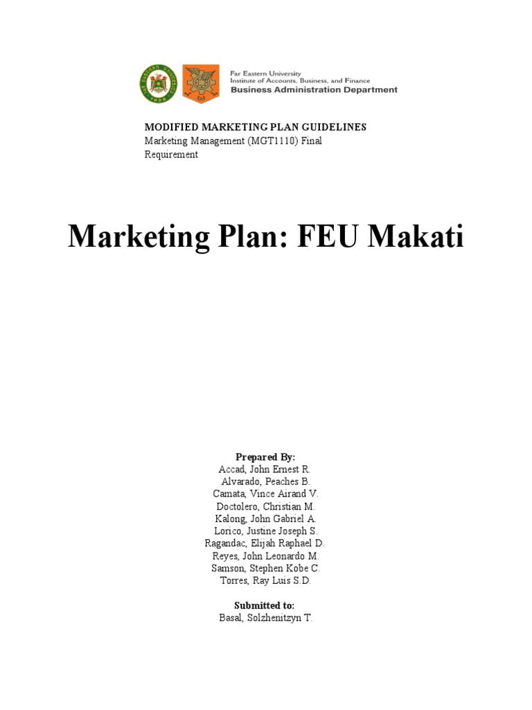 Final Marketing Plan | PDF