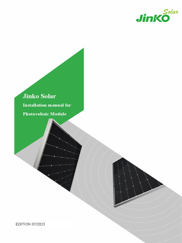 Installation&c2&a0Manual&c2&a0Jinko&c2&a0 (IEC) &c2&a0 20230720 | PDF ...