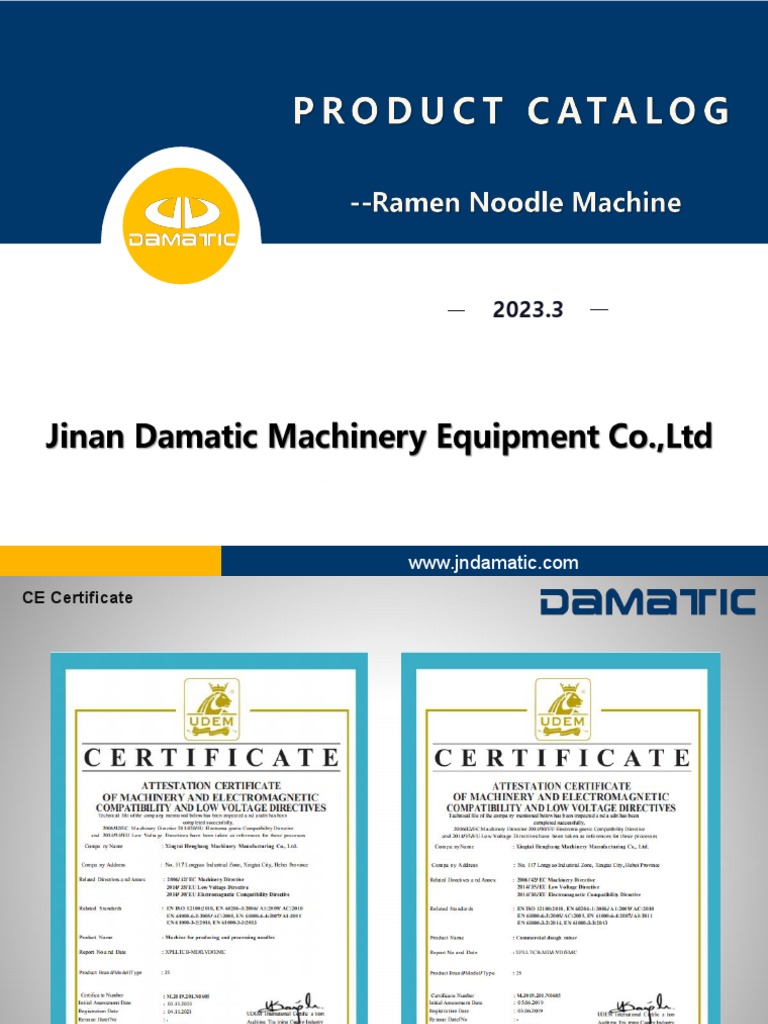 DNM260-2 Ramen Noodle Machine Brochure v2 | Download Free PDF | Ramen ...